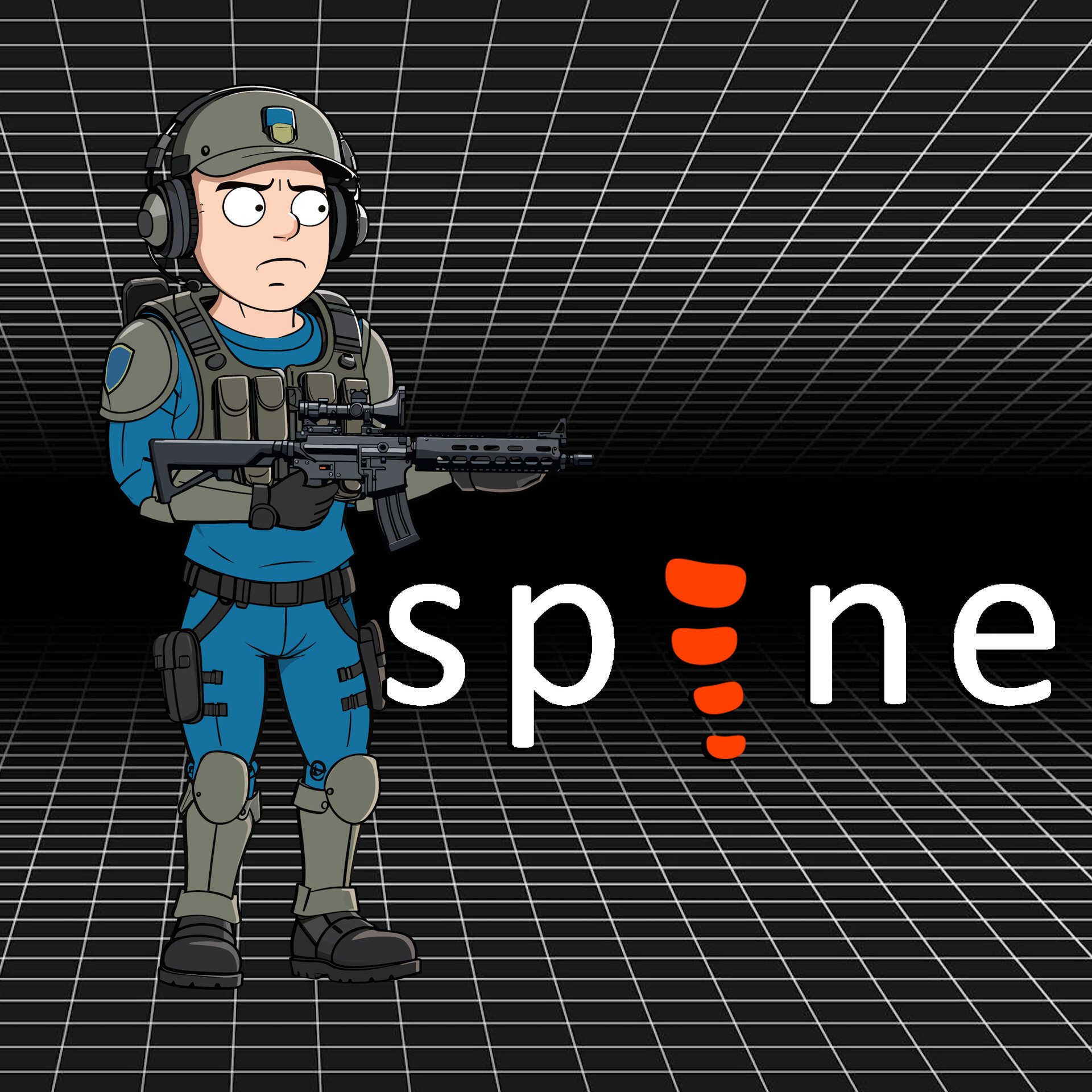 ArtStation - Police Special Forces – Spine 2D Animation
