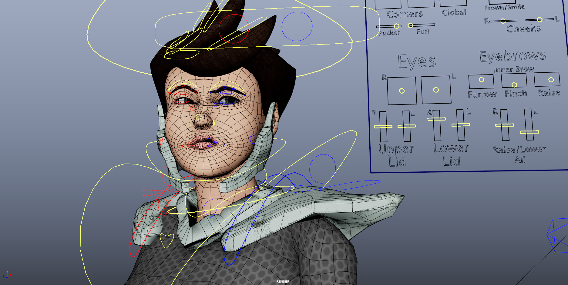 ArtStation - Cyber Character - Rig