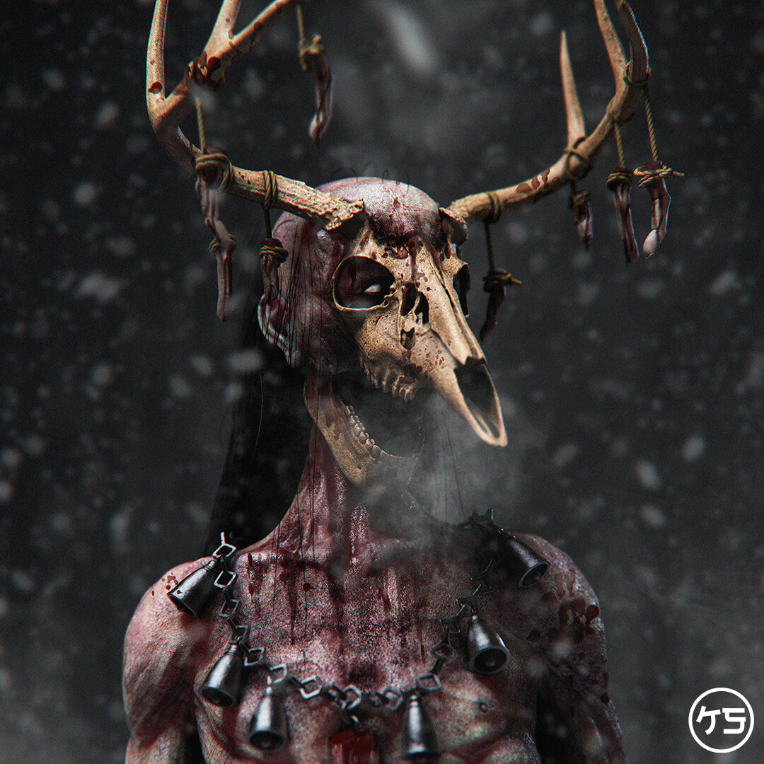 ArtStation - The handmade wendigo / Original concept