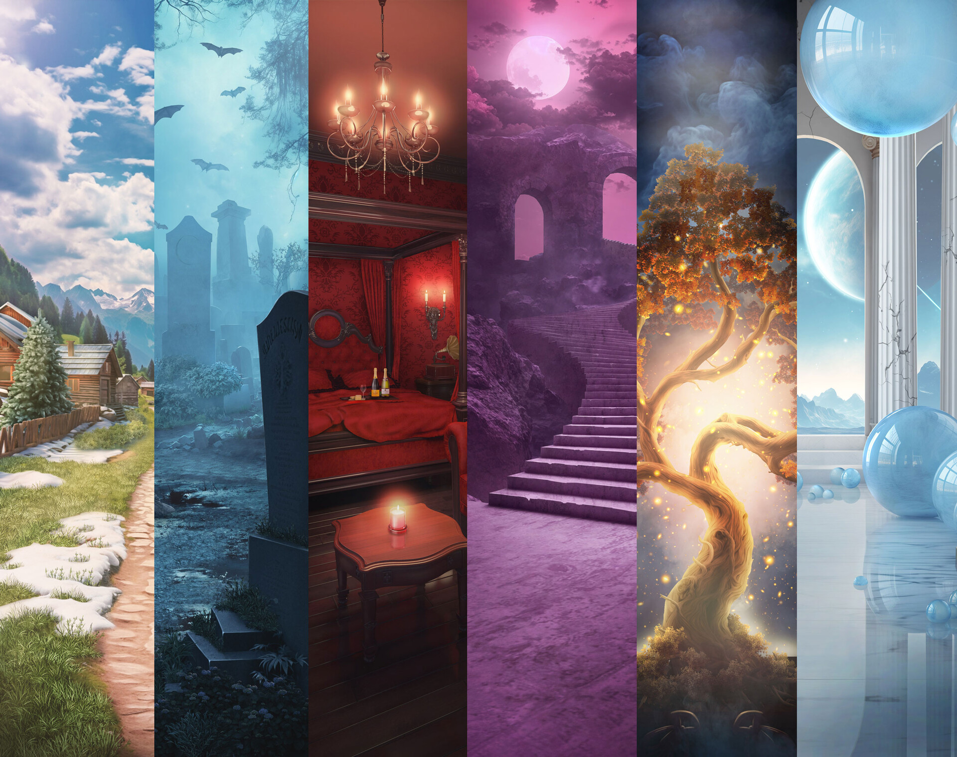 ArtStation - Mobile Game Backgrounds