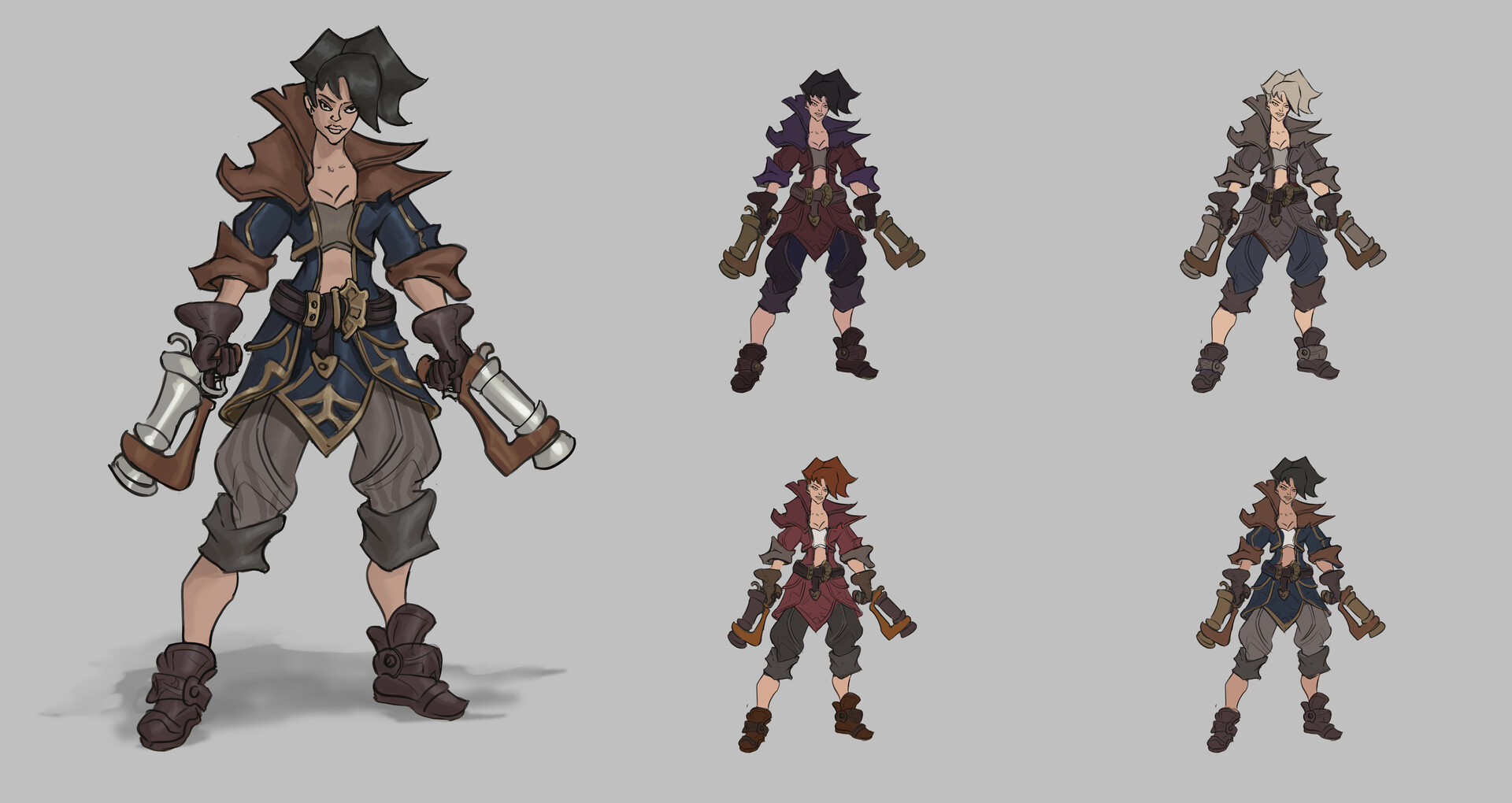 ArtStation - concept art of a stylized adventurer girl