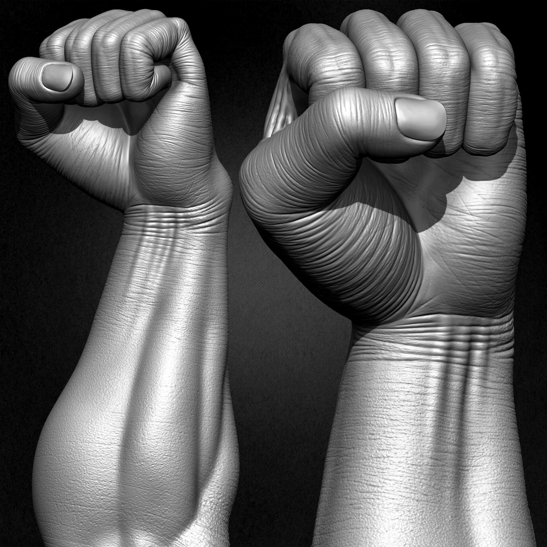 ArtStation - Hand Fist 3D Model