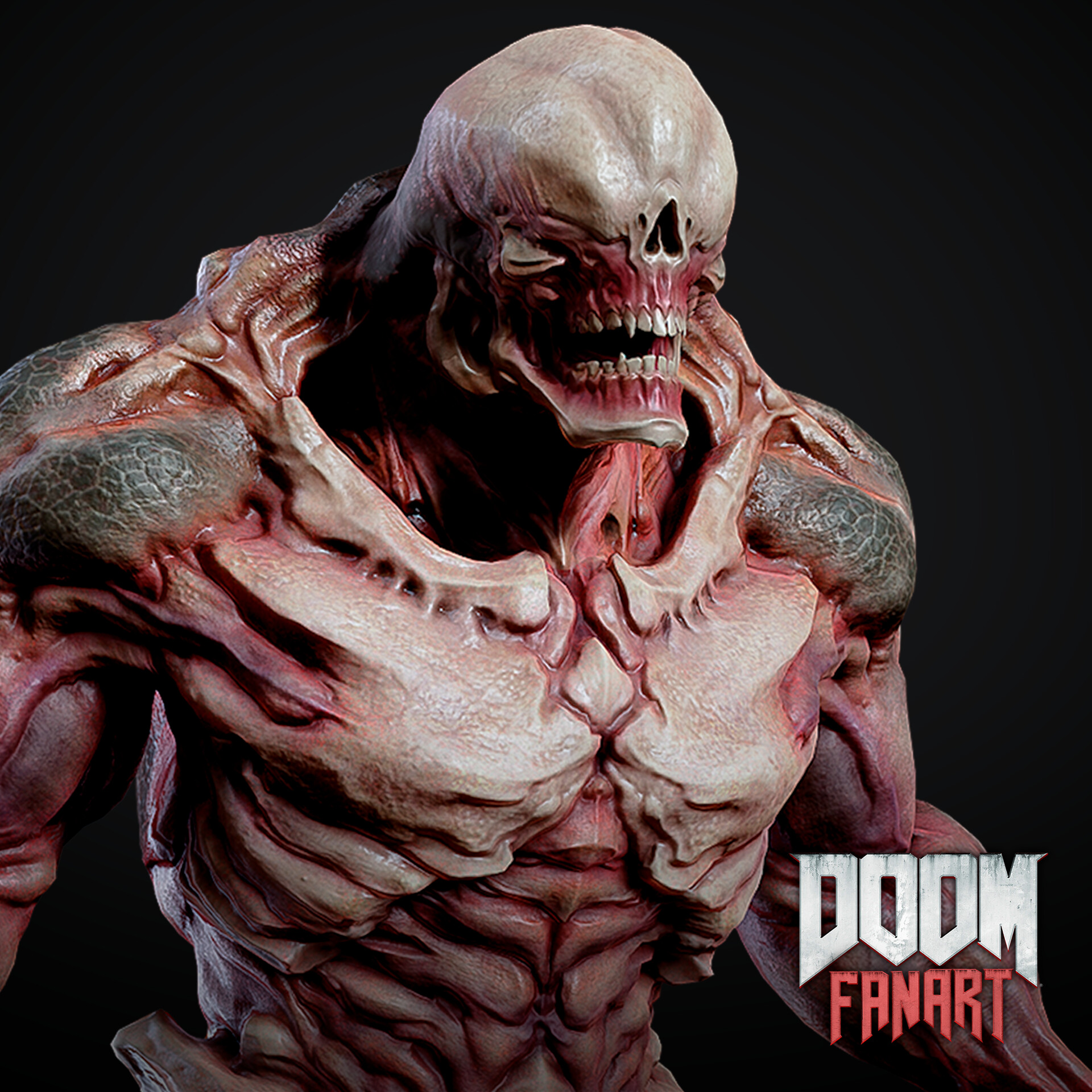 ArtStation - Doom hell knight Fanart