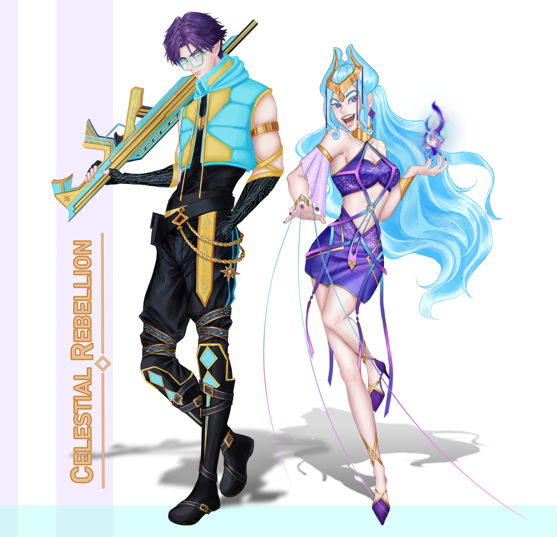 ArtStation - Celestial Rebellion - Character Concept Art