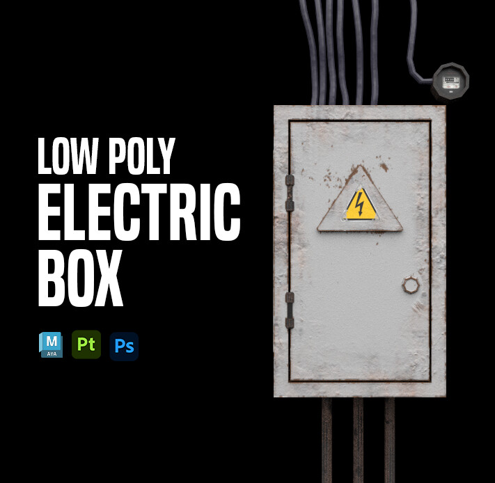 ArtStation - Electric Box | Low Poly 3D Game Model