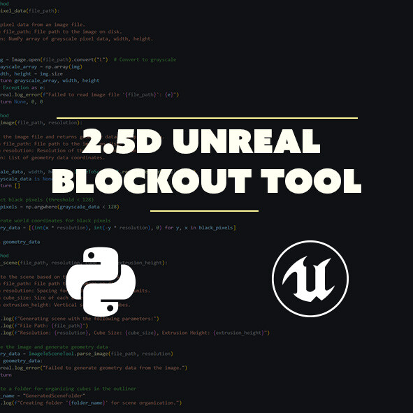 ArtStation - Unreal Engine 2.5D Block Out Creator - Python Unreal Tool Showcase