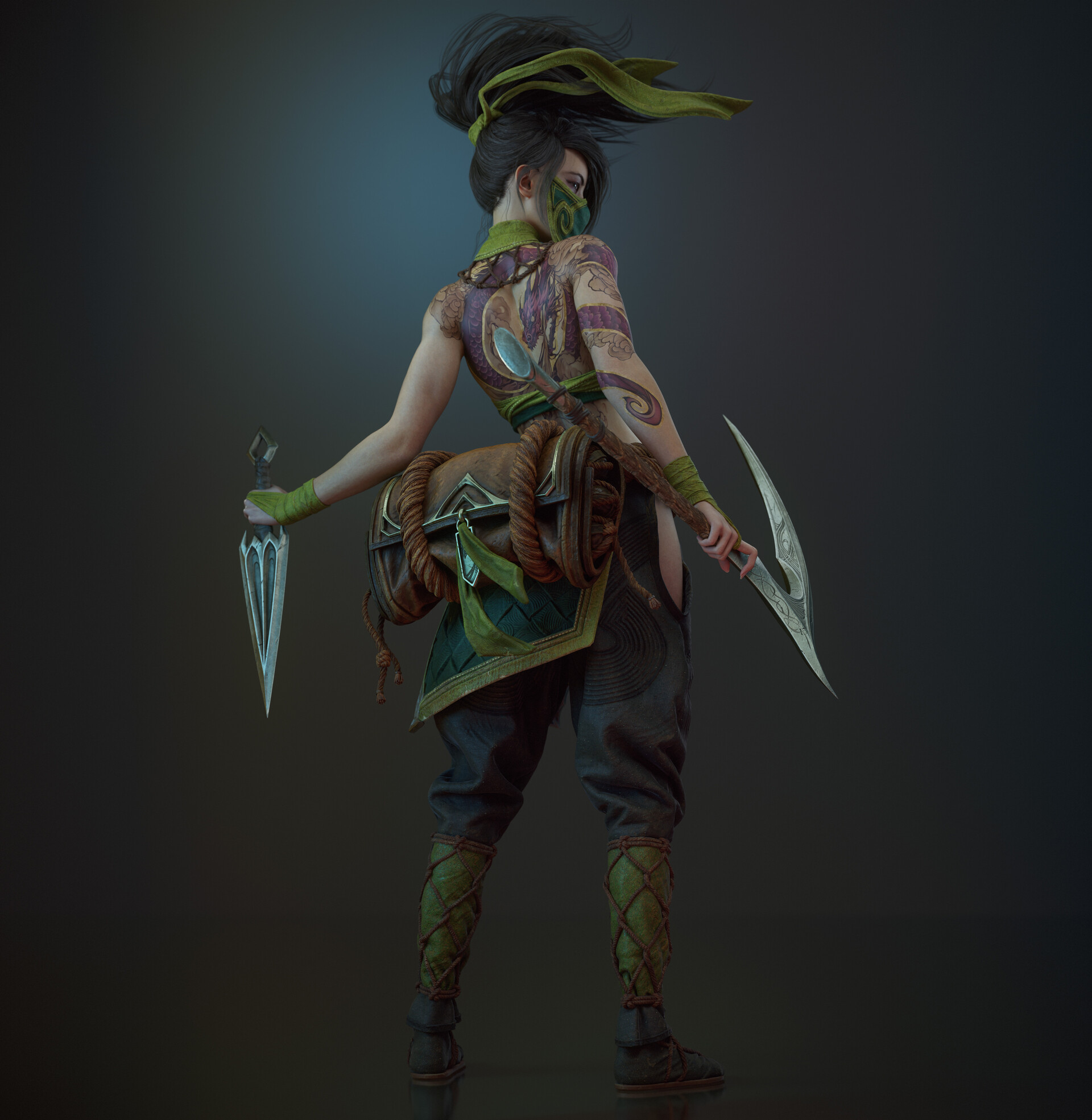 ArtStation - Akali, a League of Legends Fan Art