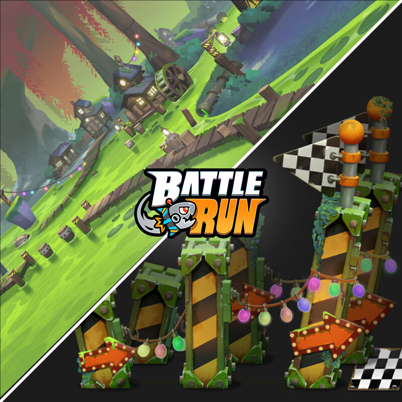 ArtStation - Battle Run - Stage & Props