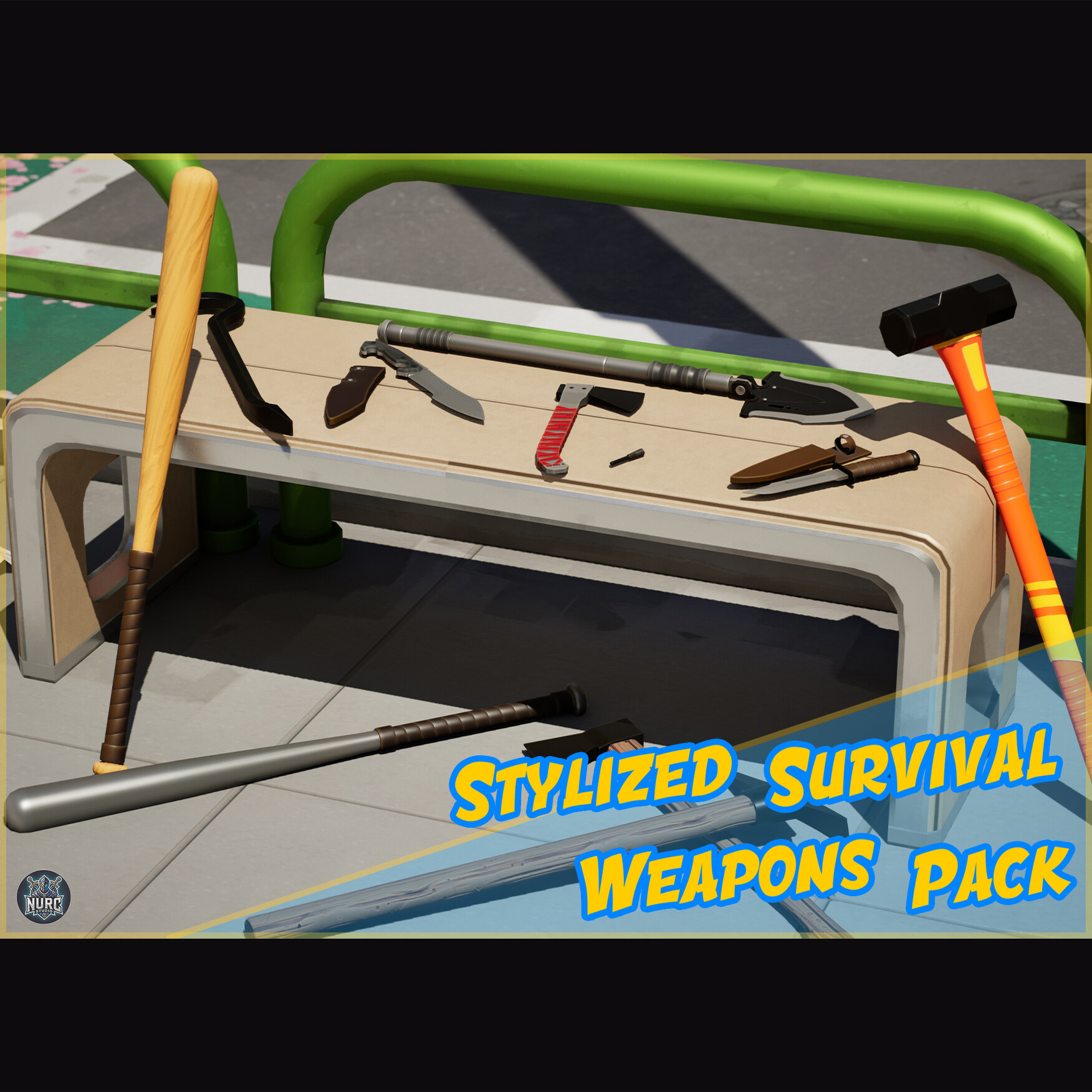 ArtStation - Stylized Survival Weapon