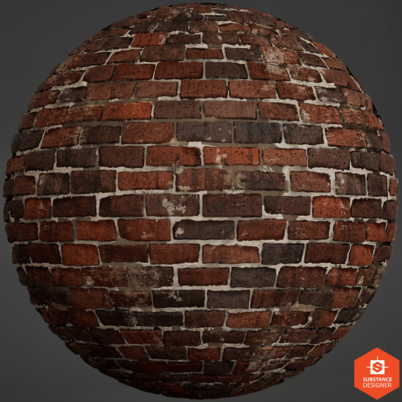 ArtStation - Worn Brick