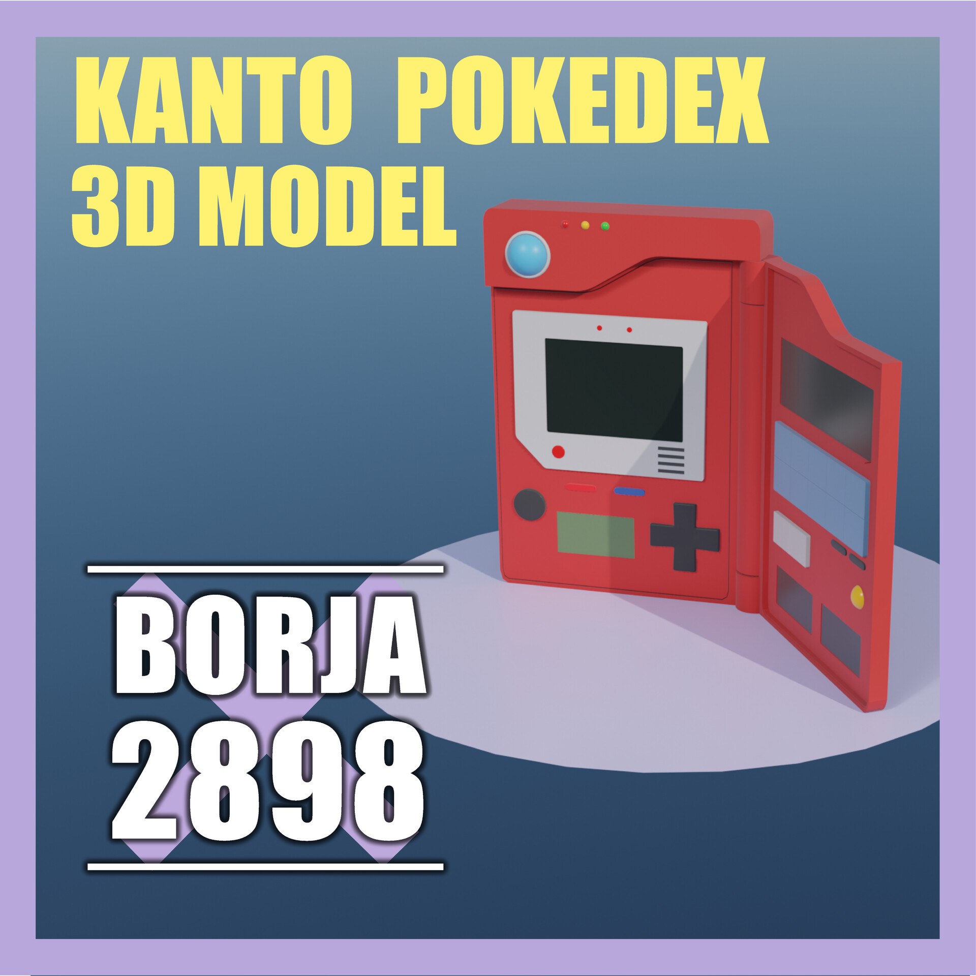 ArtStation - Pokemon · Kanto Pokedex · 3D Model