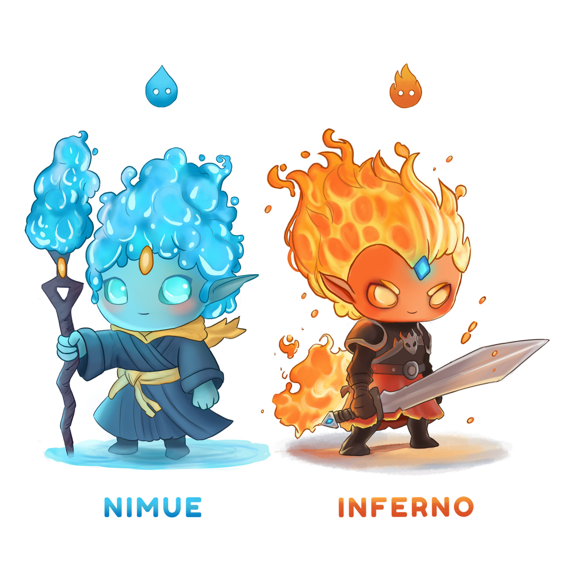 ArtStation - Elemental Characters