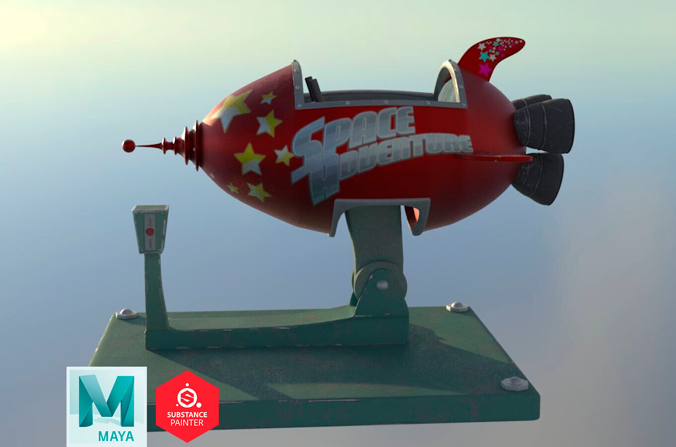 ArtStation - Lilo and Stitch Spaceship