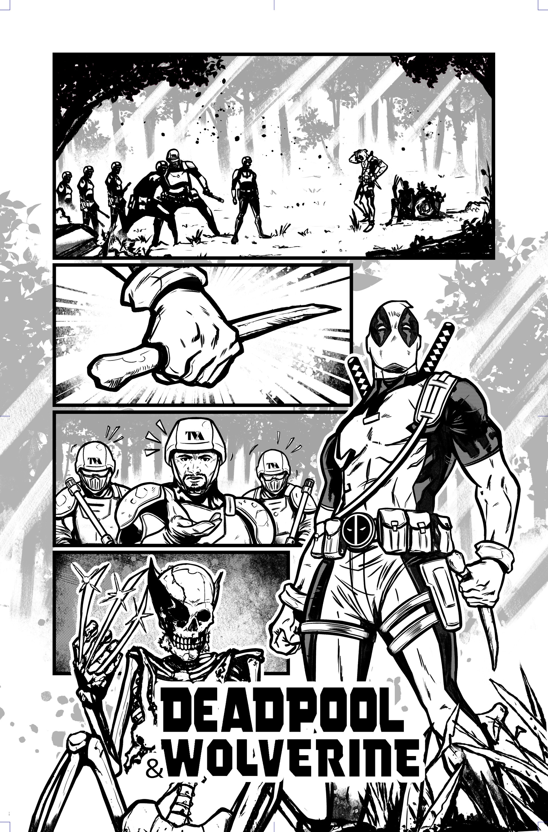 ArtStation - Deadpool & Wolverine Comic Book