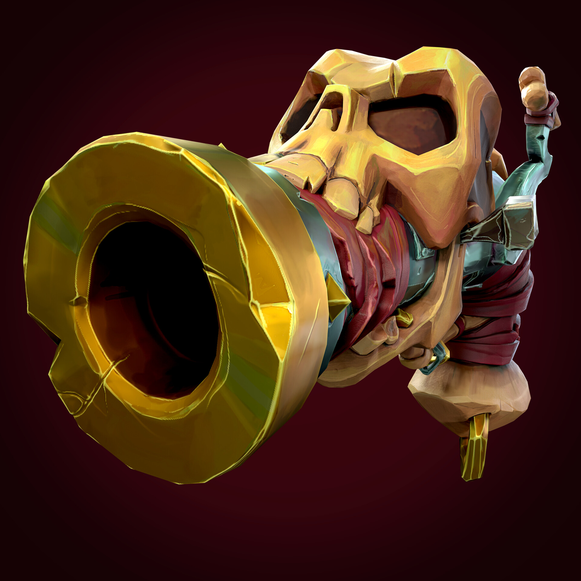 ArtStation - Skull Gun - Collab