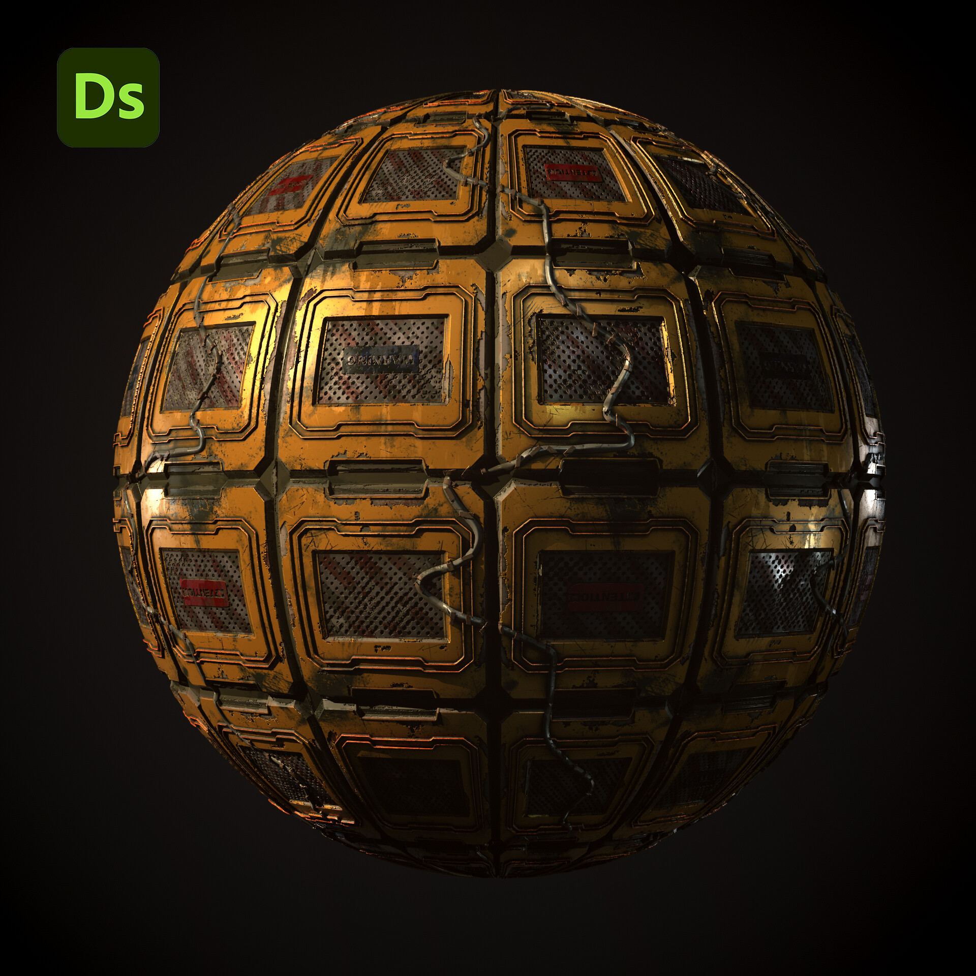 ArtStation - Rusty_Metal_Panel