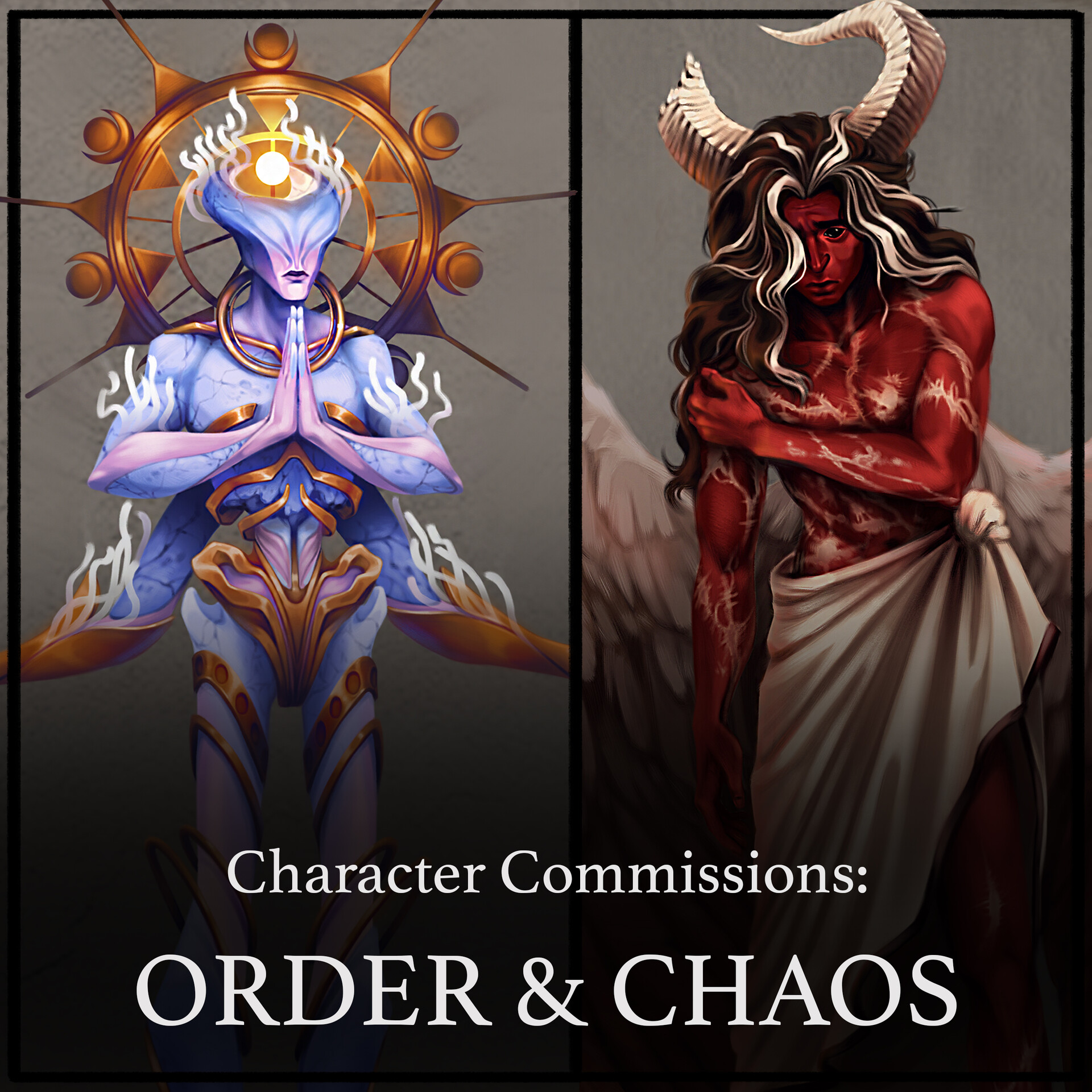 ArtStation - Character Commissions: Order & Chaos