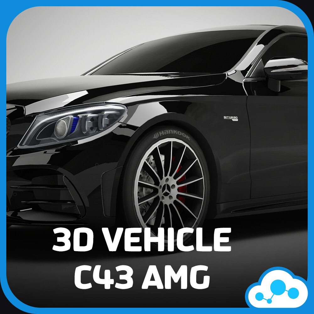 ArtStation - 3D Vehicle - Mercedes-Benz C43 AMG 2023