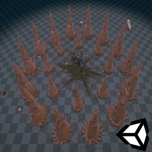 ArtStation - Earth spikes Attack VFX