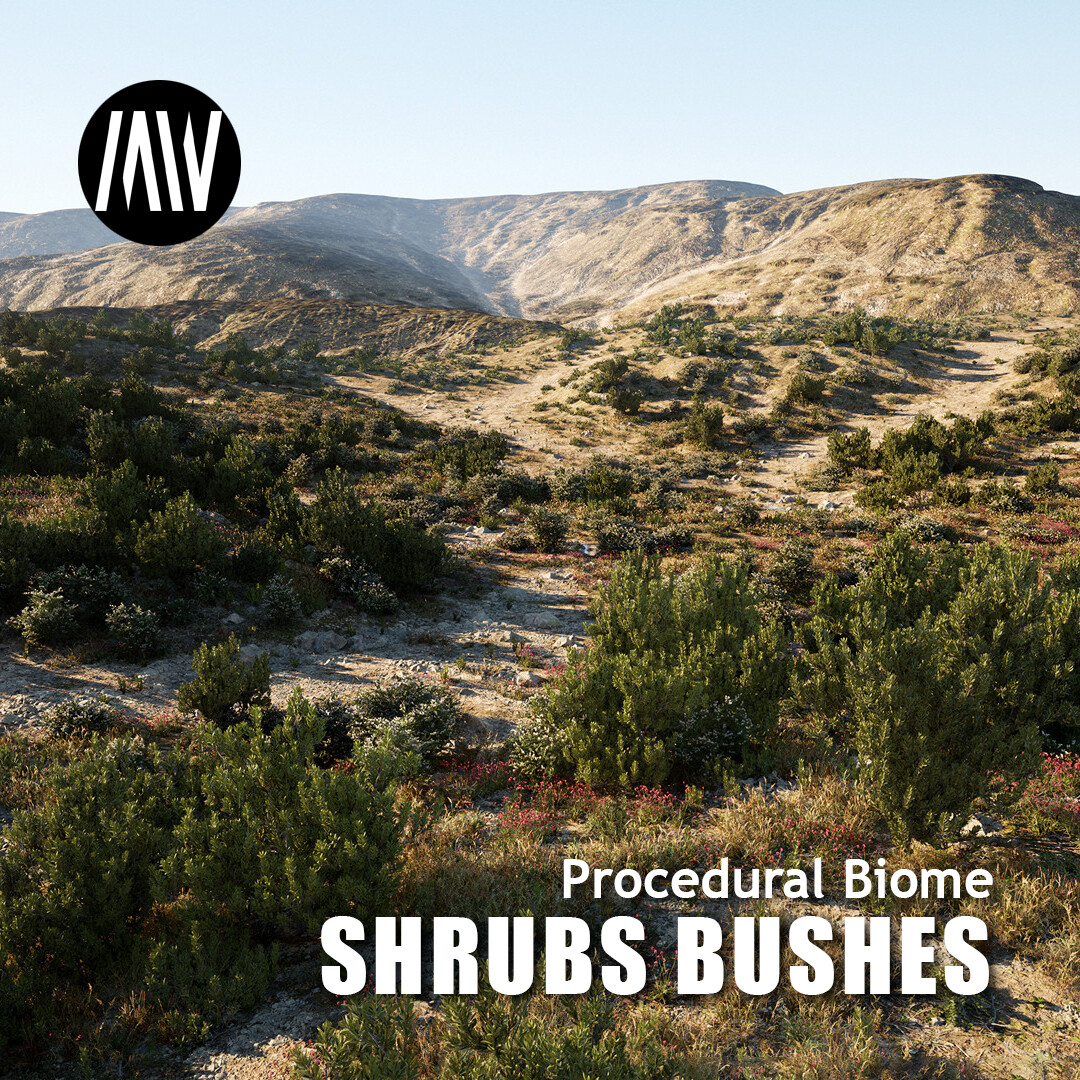 ArtStation - MW Shrubs Bushes Biome UE5.5