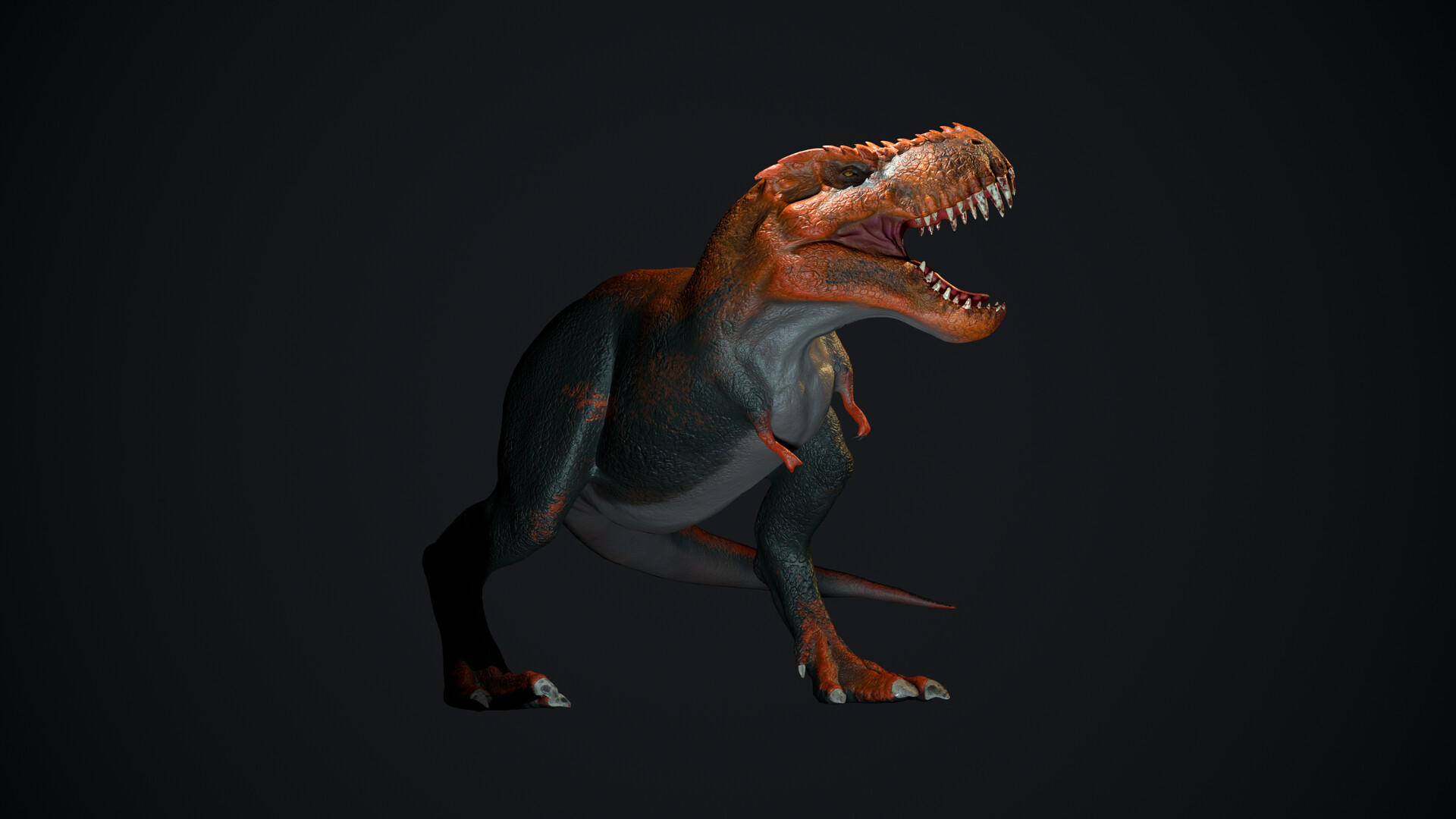 ArtStation - Dinosaur - Tyrannosaurus Rex (T.Rex) - Game-Ready - 3D Model
