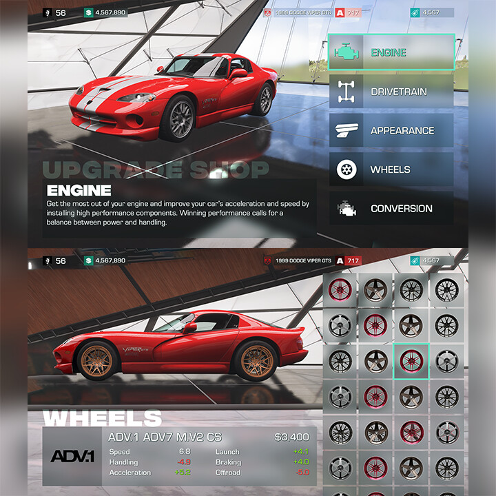 ArtStation - Forza UI Redesign (December 2024)