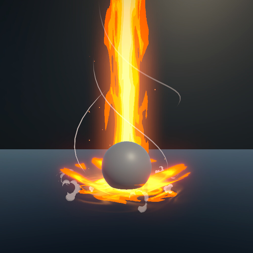ArtStation - UNITY Toon Fire Beam VFX