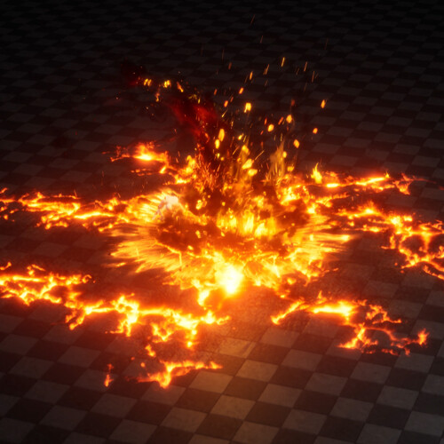 ArtStation - Magic Fire AOE VFX