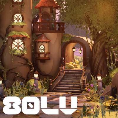 ArtStation - Stylized Firefly Grove