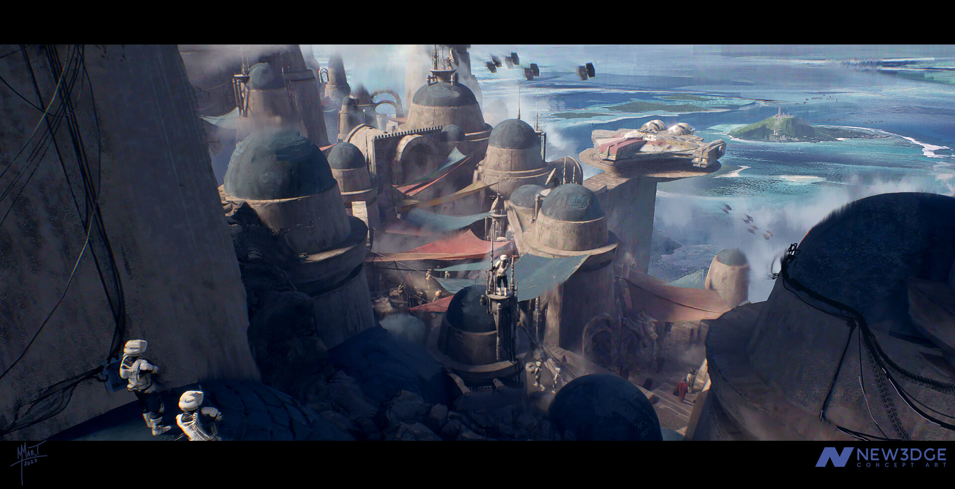 ArtStation - Exotic volcanic city (keyframes)