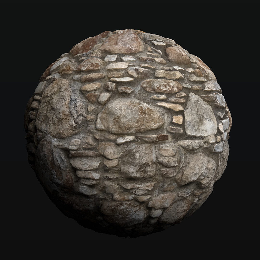 ArtStation - Stone Wall Scan Material