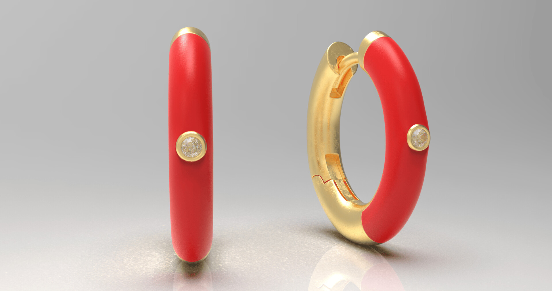 ArtStation - Realistic 3D Earring Design | Maya & KeyShot Rendering