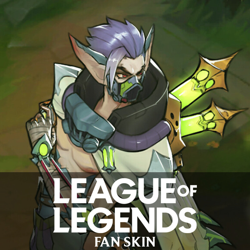 ArtStation - Chemtech Baron Rakan - LoL fan skin