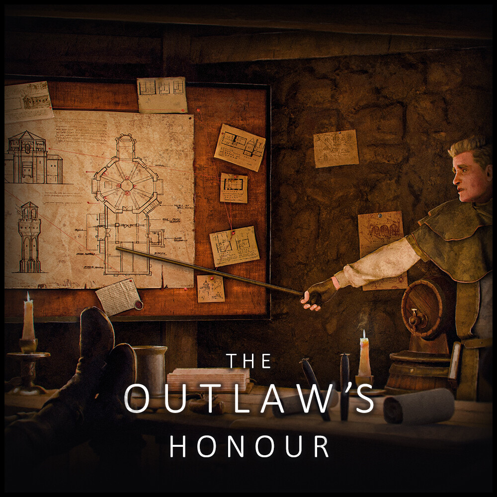 ArtStation - 'The Outlaw's Honour' - Personal Project - 'Heist Planning' Keyframe