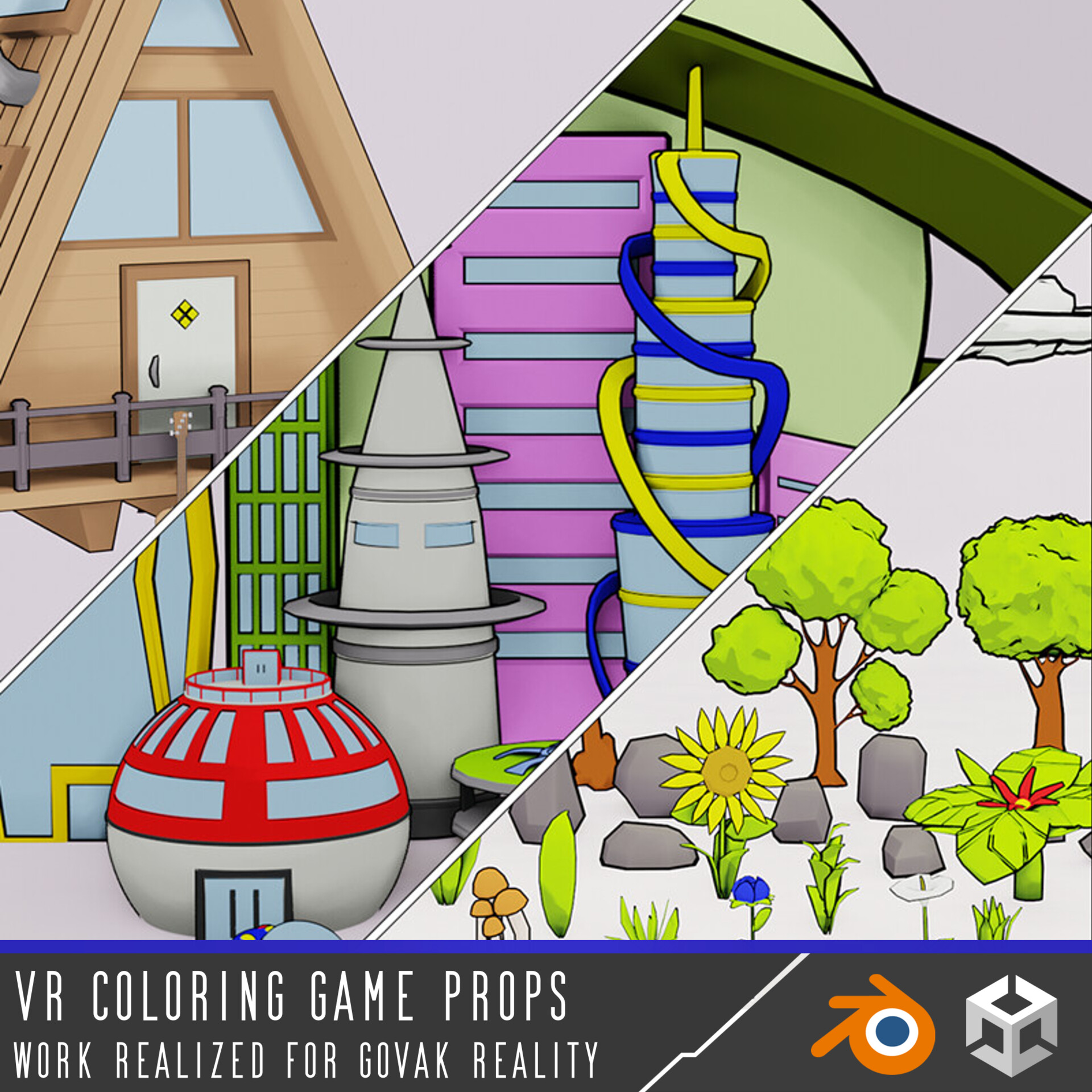 ArtStation - VR Coloring Game Props