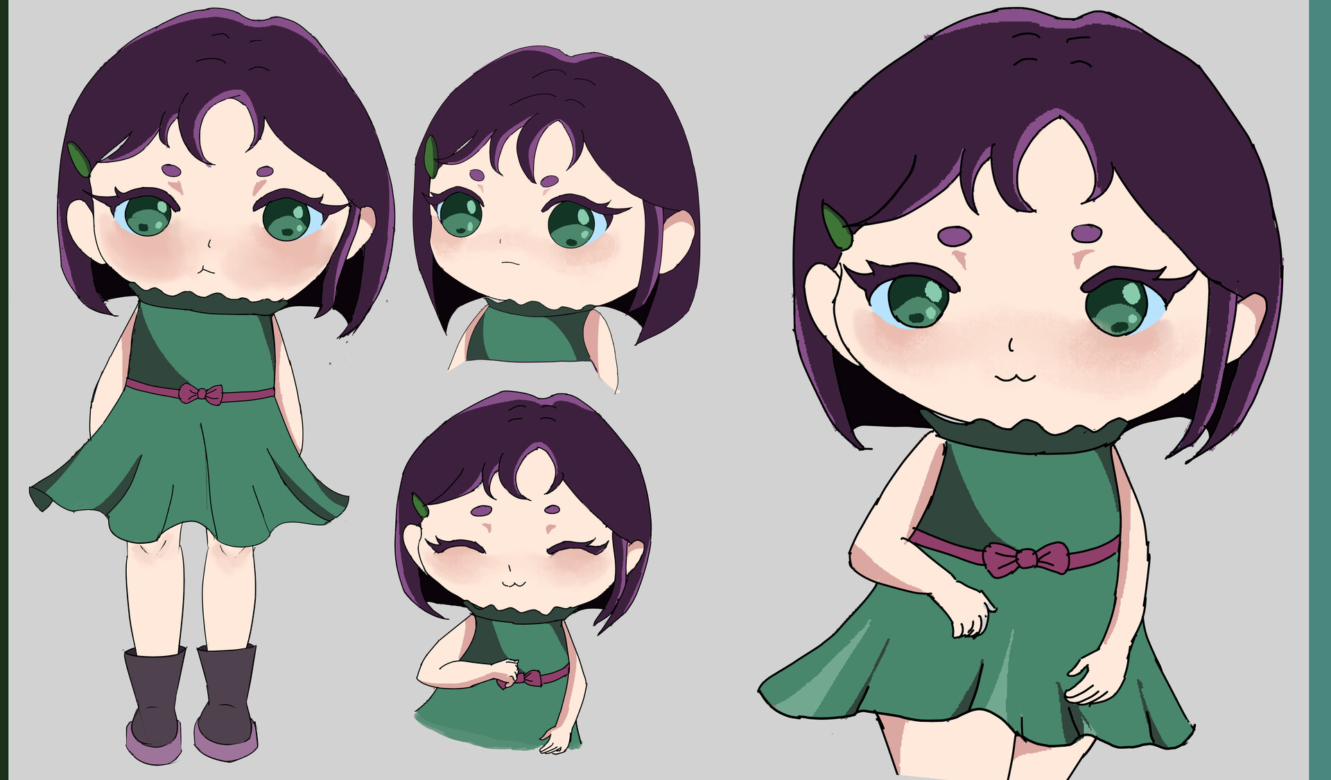 ArtStation - 2nd-year college project: Character sheet and animation.