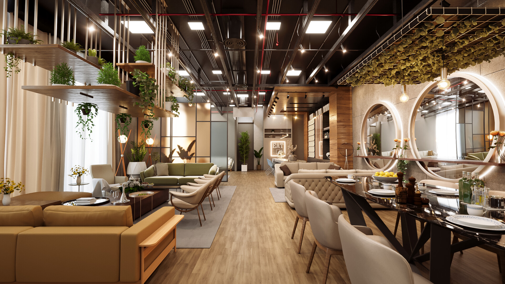 ArtStation - Exotic Restaurant 3D Architectural Visualization by RACHAYITA RENDER STUDIOS