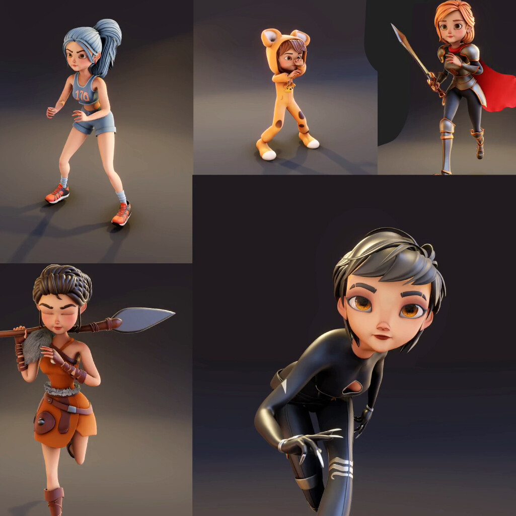ArtStation - Create short animation with my characters