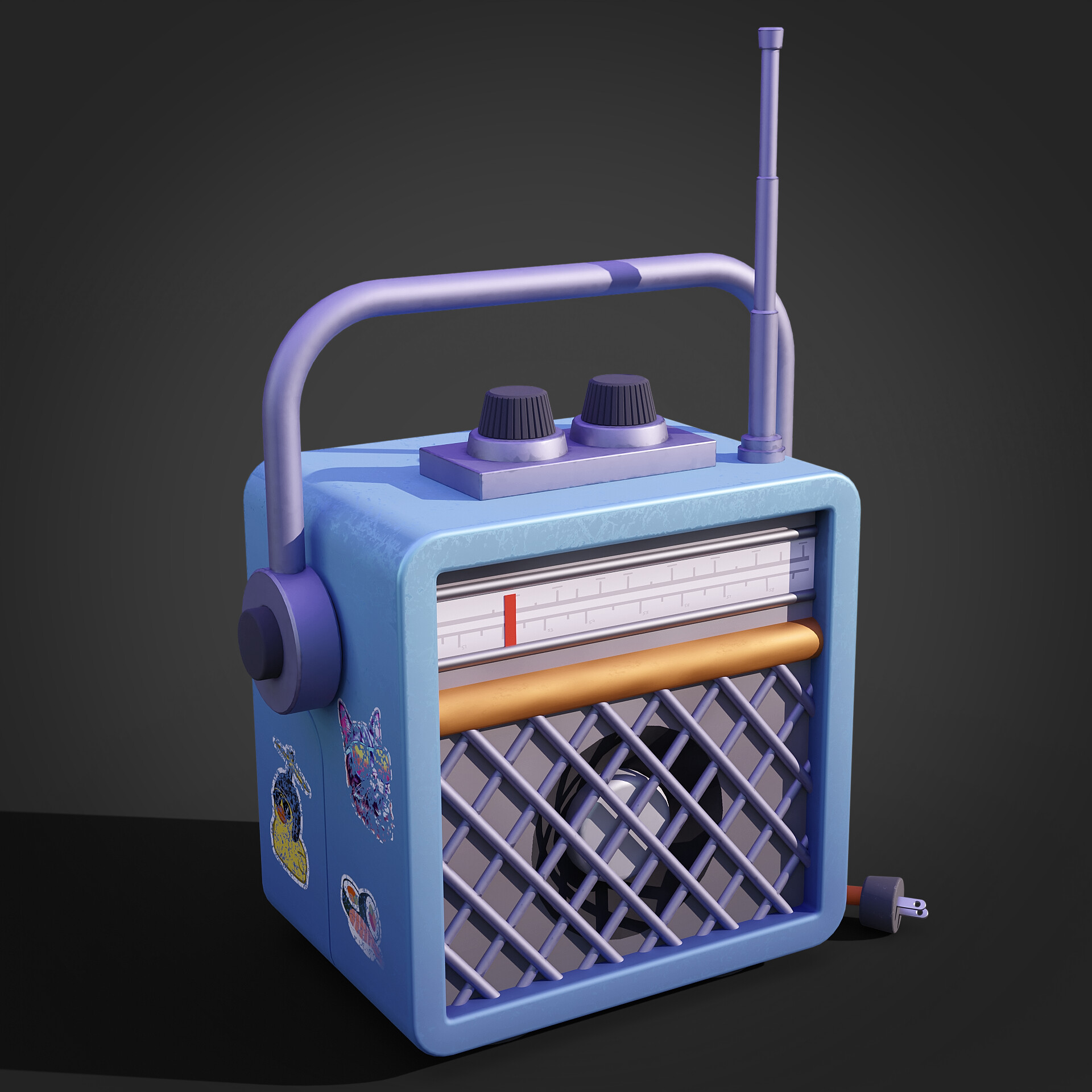 ArtStation - Stylized Radio