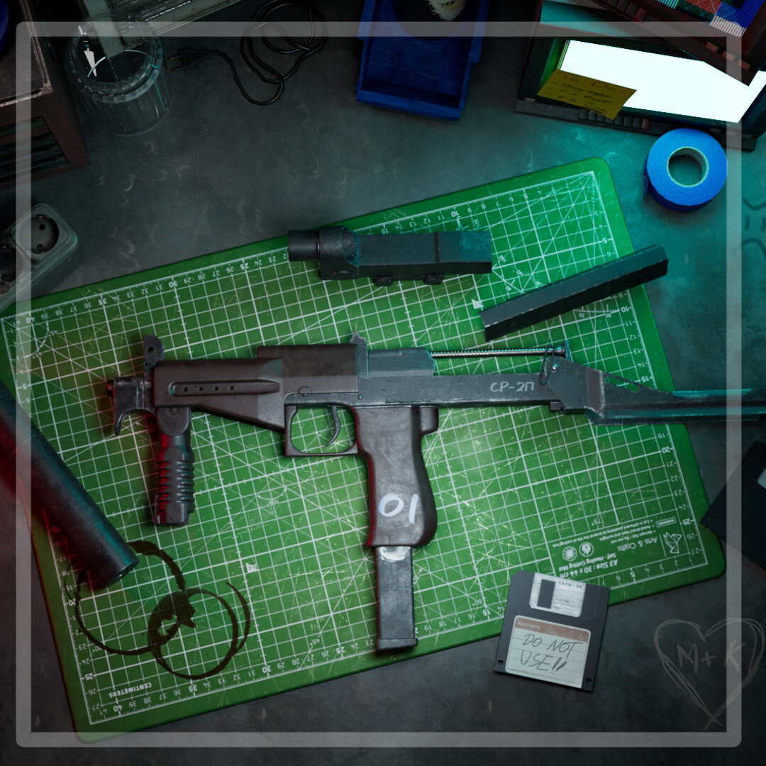ArtStation - SR-2 Veresk Submachinegun