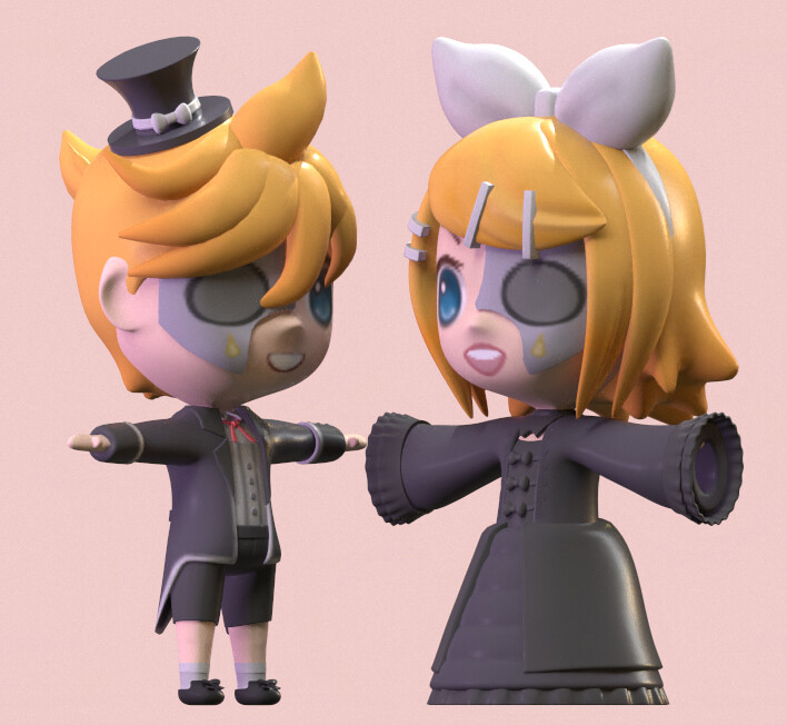 ArtStation - Kagamine Rin & Len