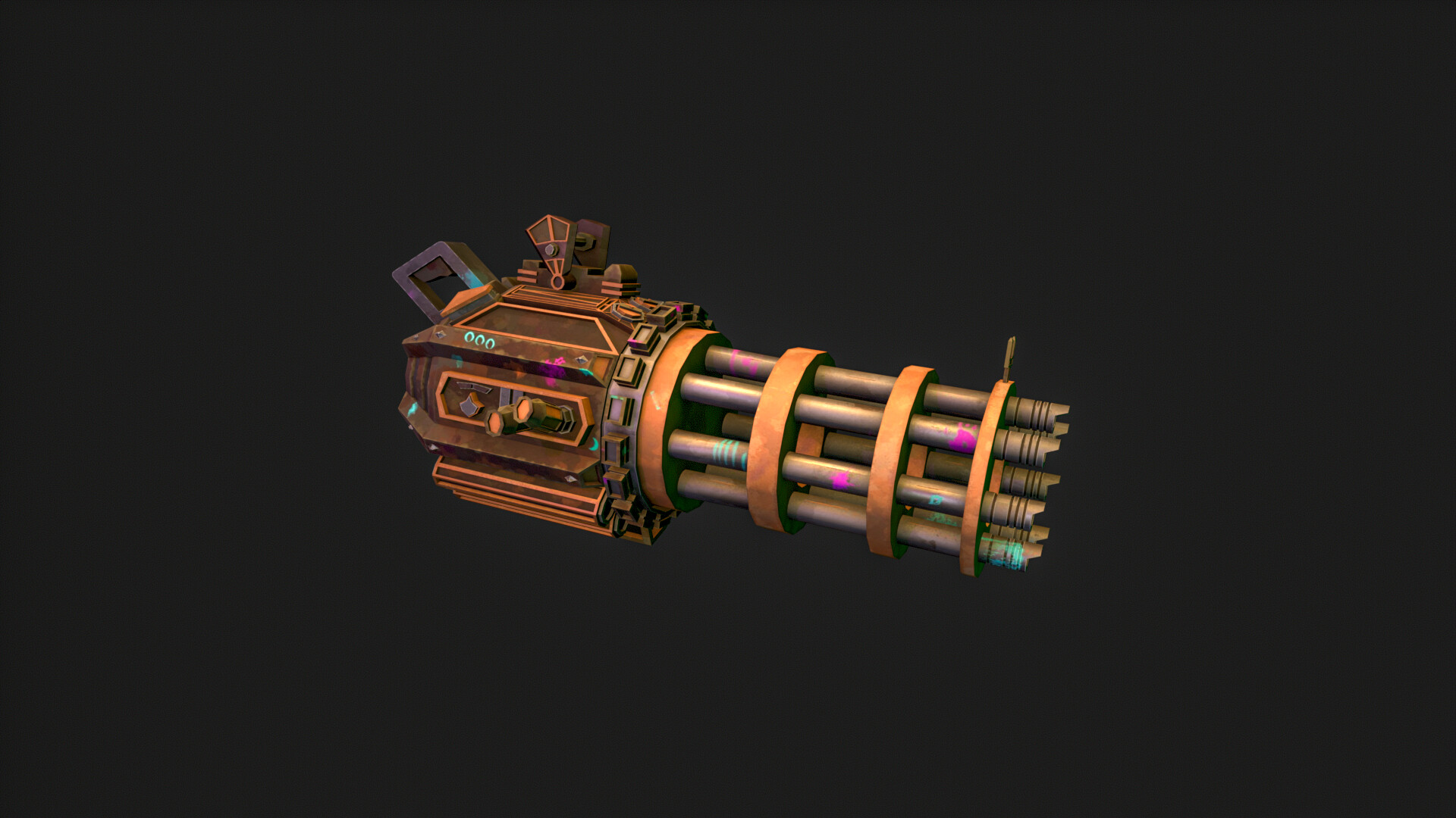 ArtStation - Arcane-Inspired Stylized Minigun