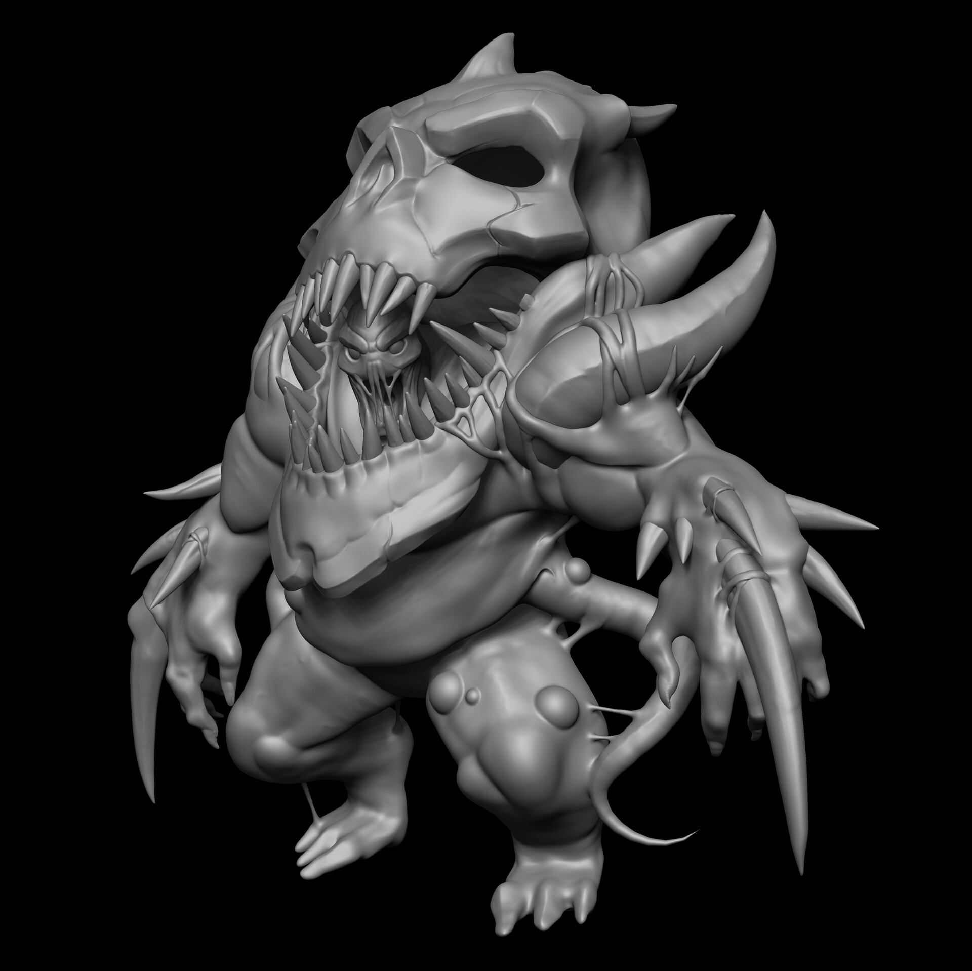 ArtStation - Oil Monster | Zbrush