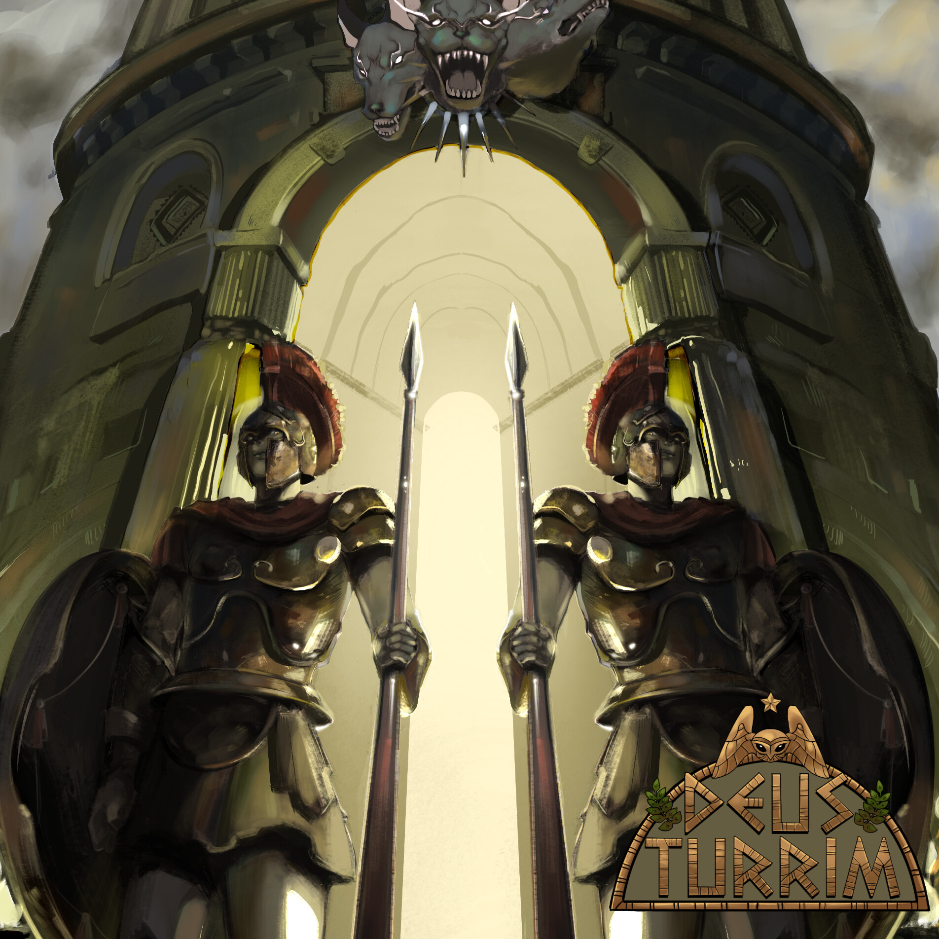 ArtStation - Frontier Game Jam 2024 - 'DEUS TURRIM''s Start Screen ...