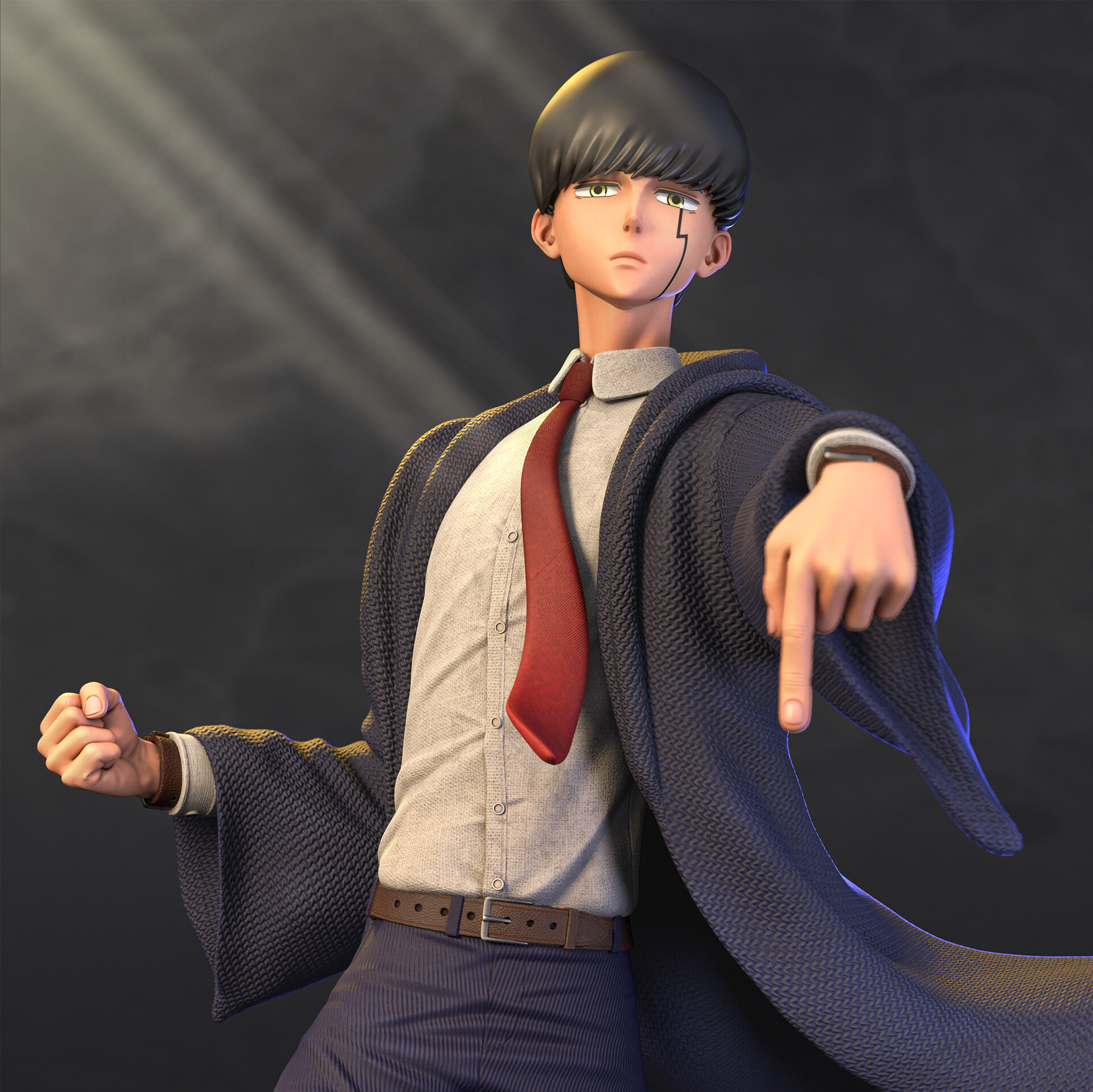 ArtStation - Mash Burnedead - Mashle Magic and Muscles