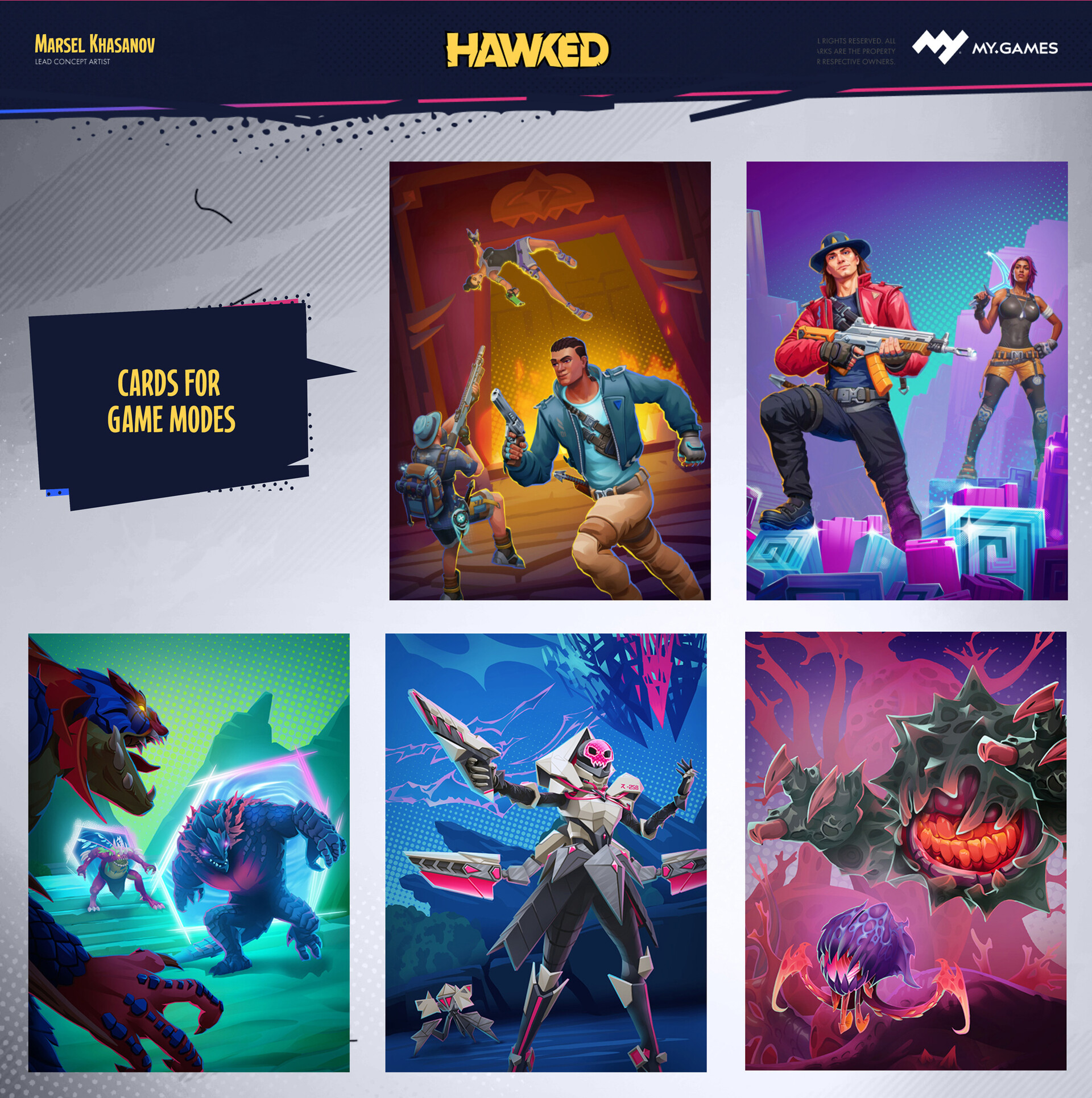 ArtStation - Illustrations for game modes