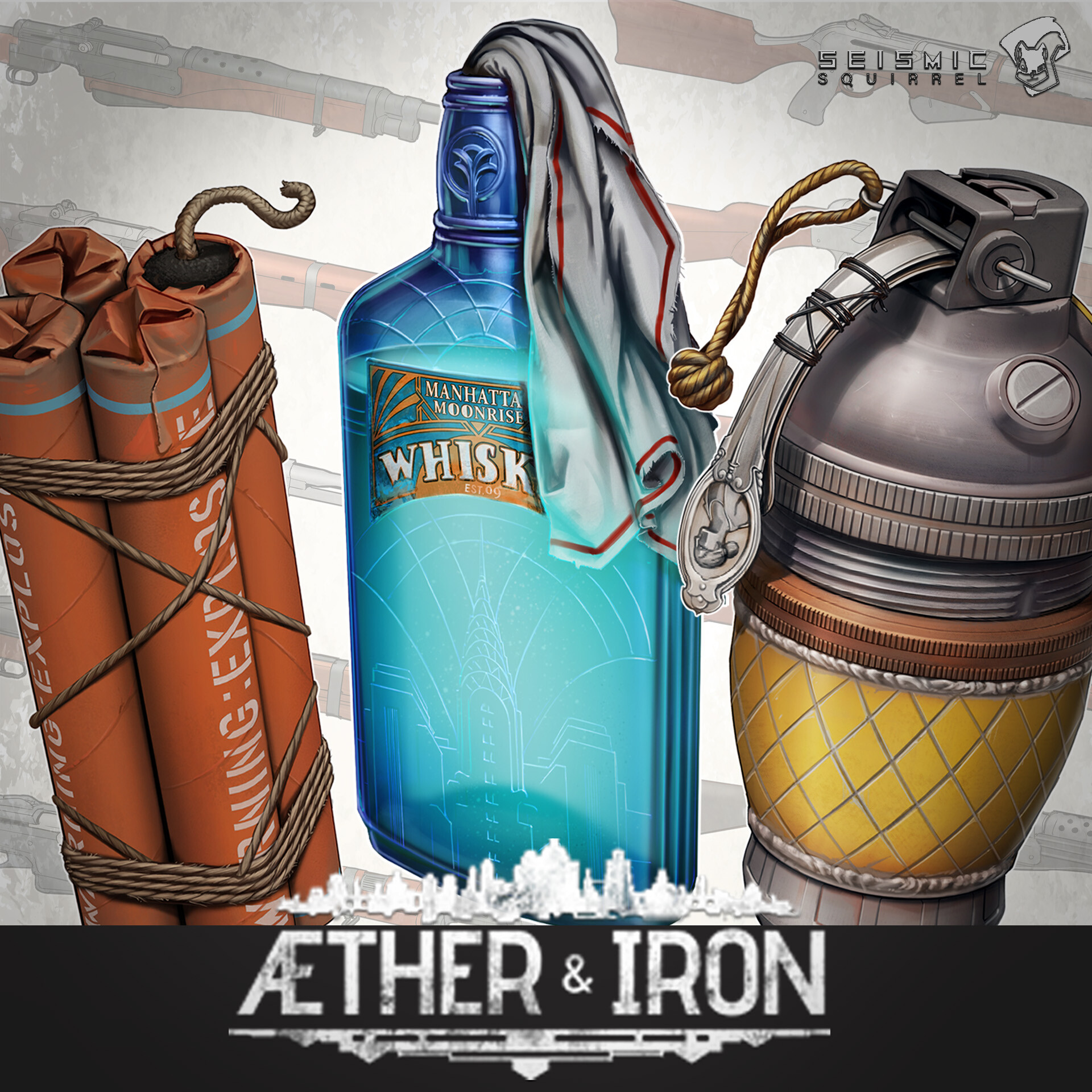 ArtStation - Aether and Iron Weapons Sketches