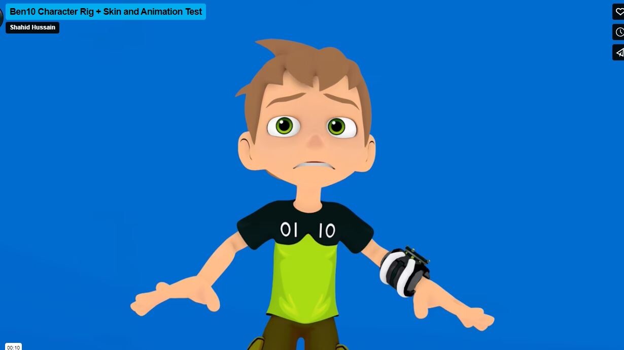 ArtStation - Ben10 Character Rig + Skin and Animation Test