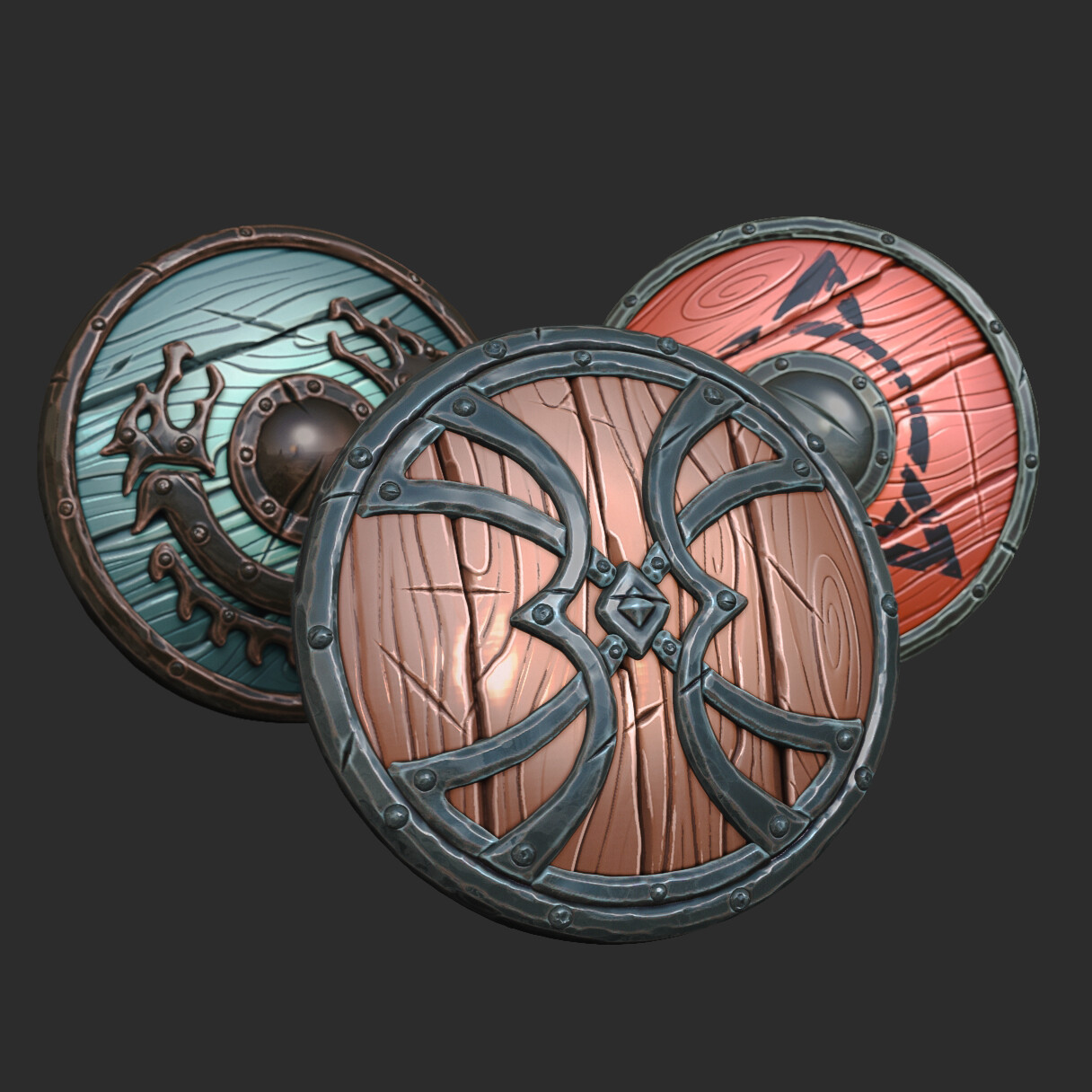 ArtStation - Stylized shields