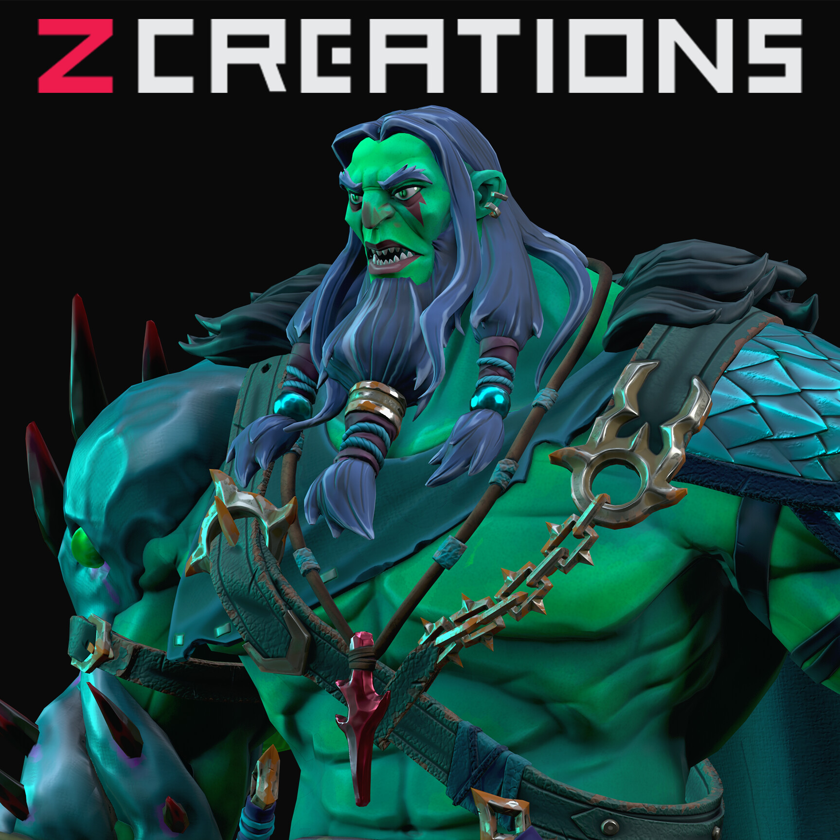 ArtStation - Cursed Ghost Captain - Stylized 3D Game Character